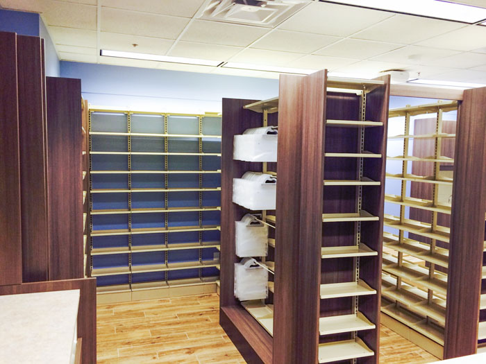 Hospital Retail Pharmacy » Shelving Design